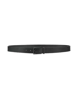 Dunhill Pebbled Leather Belt With Buckle Fastening - Black