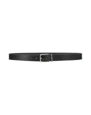 Dunhill Leather Belt With Buckle Fastening - Black