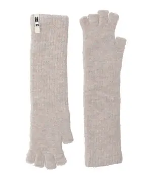 High Gloves In Mélange Knit