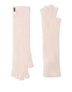 High HIGH Gloves In Mélange Knit Pink