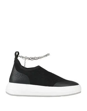 APEPAZZA Apepzza Embellished Chunky Knit Sneakers - Black