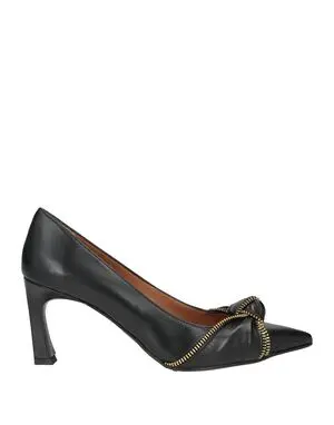 OVYE Playlist Pumps In Leather With Zip Detailing