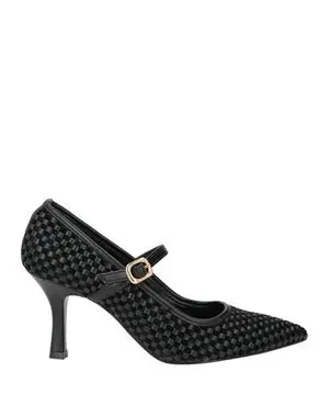 OVYE Mary Jane Pumps In Leather And Velvet