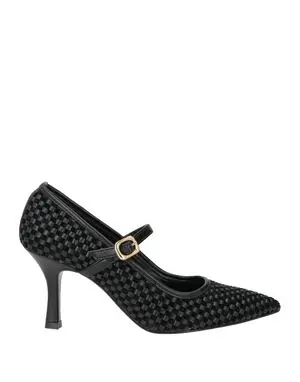 OVYE Mary Jane Pumps In Leather And Velvet