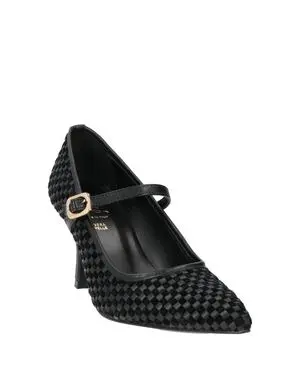OVYE Mary Jane Pumps In Leather And Velvet