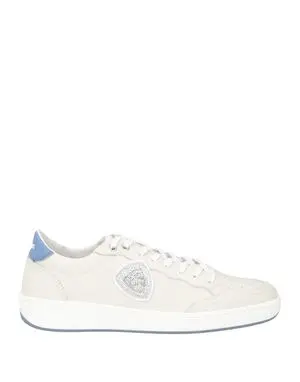 BLAUER. Leather And Textile Fiber Low-top Sneakers With Embellished Logo