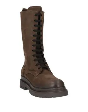 OVYE Taupe Nubuck Lace-up Boots