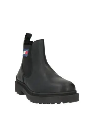 Tommy Hilfiger Leather Chelsea Boots - Black