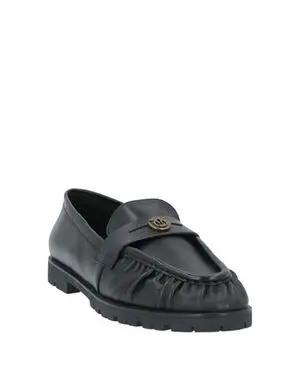 Pinko Leather Loafers With Appliqués