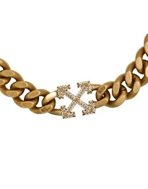 OFF-WHITE™ Crystal Embellished Necklace