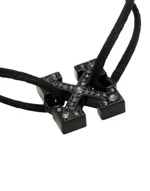 OFF-WHITE™ Crystal Embellished Bracelet In Brass