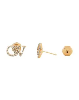 OFF-WHITE™ Brass And Crystal Stud Earrings