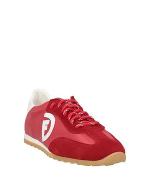 DIVINE FOLLIE Leather And Suede Low-top Sneakers