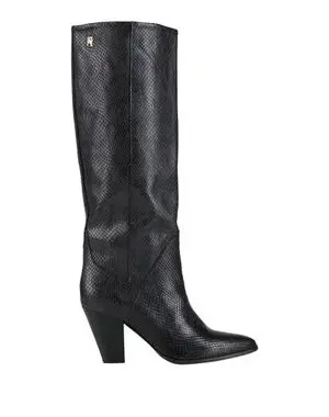 Tommy Hilfiger Leather Snakeskin-print Cowboy Boots