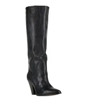 Tommy Hilfiger Leather Snakeskin-print Cowboy Boots
