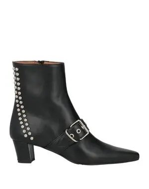 OVYE Ankle Boots Leather With Studs And Buckle