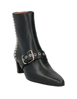 OVYE Ankle Boots Leather With Studs And Buckle
