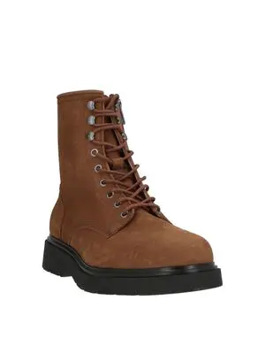 Calvin Klein Suede Lace-up Flatform Ankle Boots