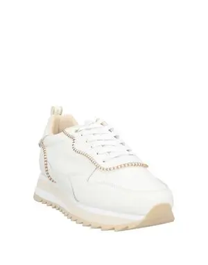 APEPAZZA Leather Low-top Sneakers With Stud Embellishments