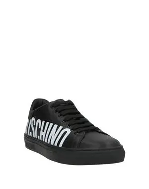 Moschino Calfskin Low-top Sneakers With Hook Fastenings