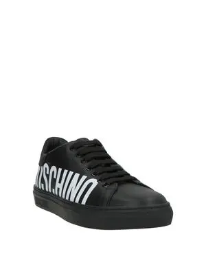 Moschino Calfskin Low-top Sneakers With Hook Fastenings