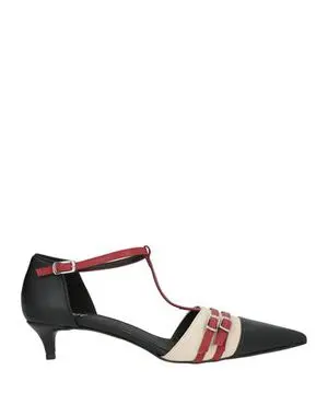 OVYE Leather T-bar Pumps