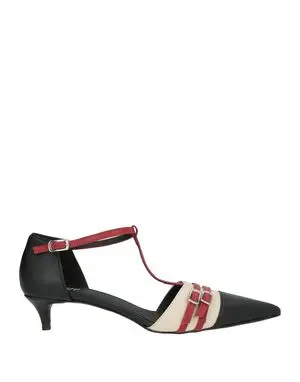 OVYE Leather T-bar Pumps
