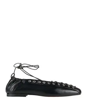 OVYE Leather Ballet Flats With Appliqués And Studs