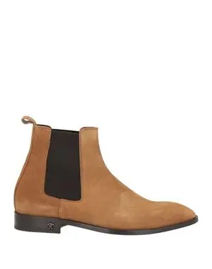 Roberto Cavalli Camel Suede Chelsea Boots