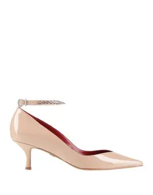ANIYE BY Leather Pointed Toe Spool Heel Pumps - Blush