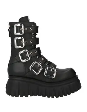 ANIYE BY Leather Chunky Wedge Ankle Boots