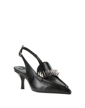 ANIYE BY Leather Appliquéd Slingback Pumps