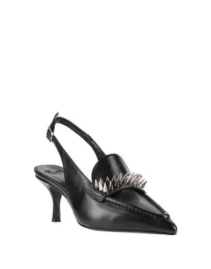 ANIYE BY Leather Appliquéd Slingback Pumps