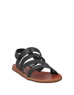 FELMINI Calfskin Slingback Sandals - Black