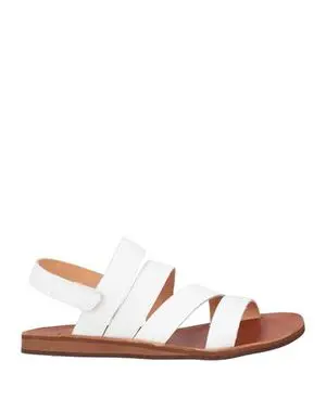 FELMINI Calfskin Slingback Sandals - White