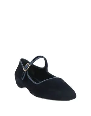 Giorgio Armani Midnight Leather Ballet Flats