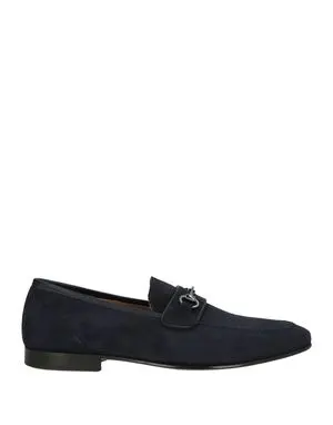 GIOVANNI CONTI Midnight Leather Loafers - Midnight Blue