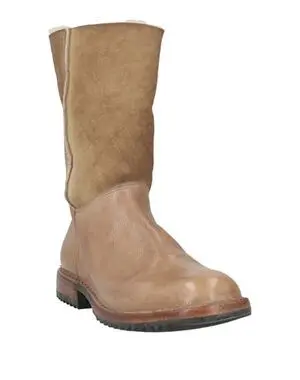 Moma Leather Ankle Boots - Beige