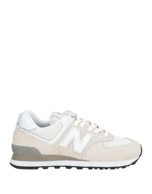 NEW BALANCE 574 Low-top Sneakers In Textile And Suede - Beige