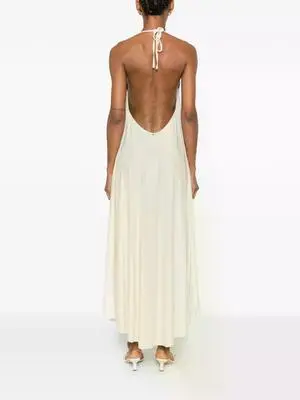 AGUA DE COCO Halterneck Midi Dress