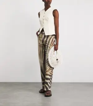 7 For All Mankind Denim Vest - Ivory