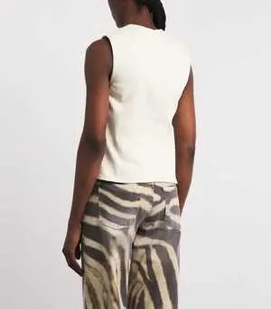 7 For All Mankind Denim Vest - Ivory