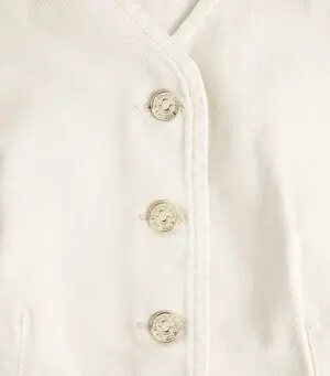 7 For All Mankind Denim Vest - Ivory