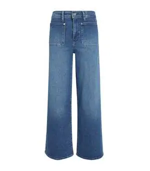 FRAME Le Slim Palazzo High-rise Wide-leg Jeans