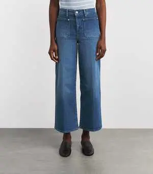 FRAME Le Slim Palazzo High-rise Wide-leg Jeans