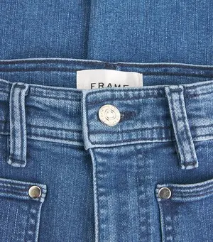 FRAME Le Slim Palazzo High-rise Wide-leg Jeans