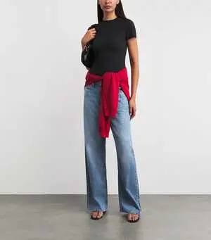 Rag & Bone Logan Mid-rise Wide-leg Jeans - Blue
