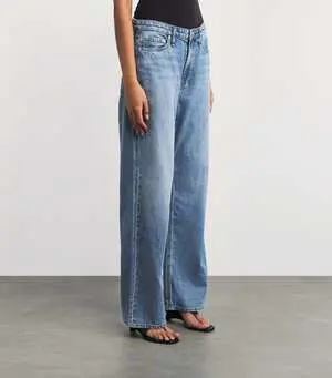 Rag & Bone Logan Mid-rise Wide-leg Jeans - Blue