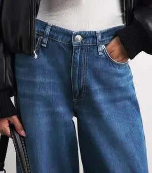 Rag & Bone Sofie Wide-leg Jeans In Featherweight Denim