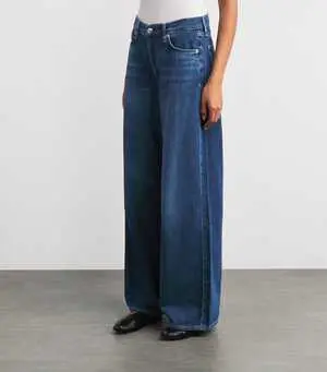 Rag & Bone Sofie Wide-leg Jeans In Featherweight Denim
